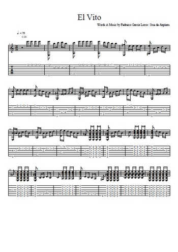 Pièces pour guitare de Federico Garcia Lorca Partition gratuite
