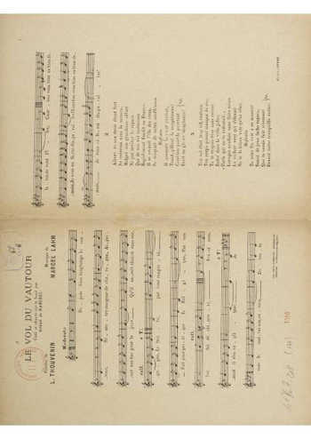 Le vol du vautour Partition gratuite