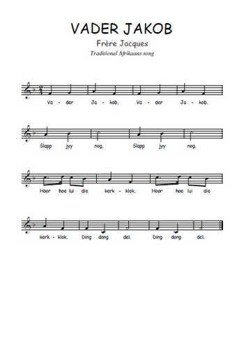 Vader Jacob Partition gratuite